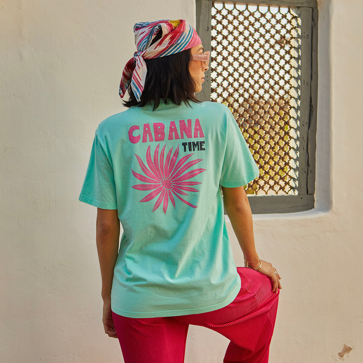 Bohemian Palm T-shirt - Seafoam Green – Lauren James